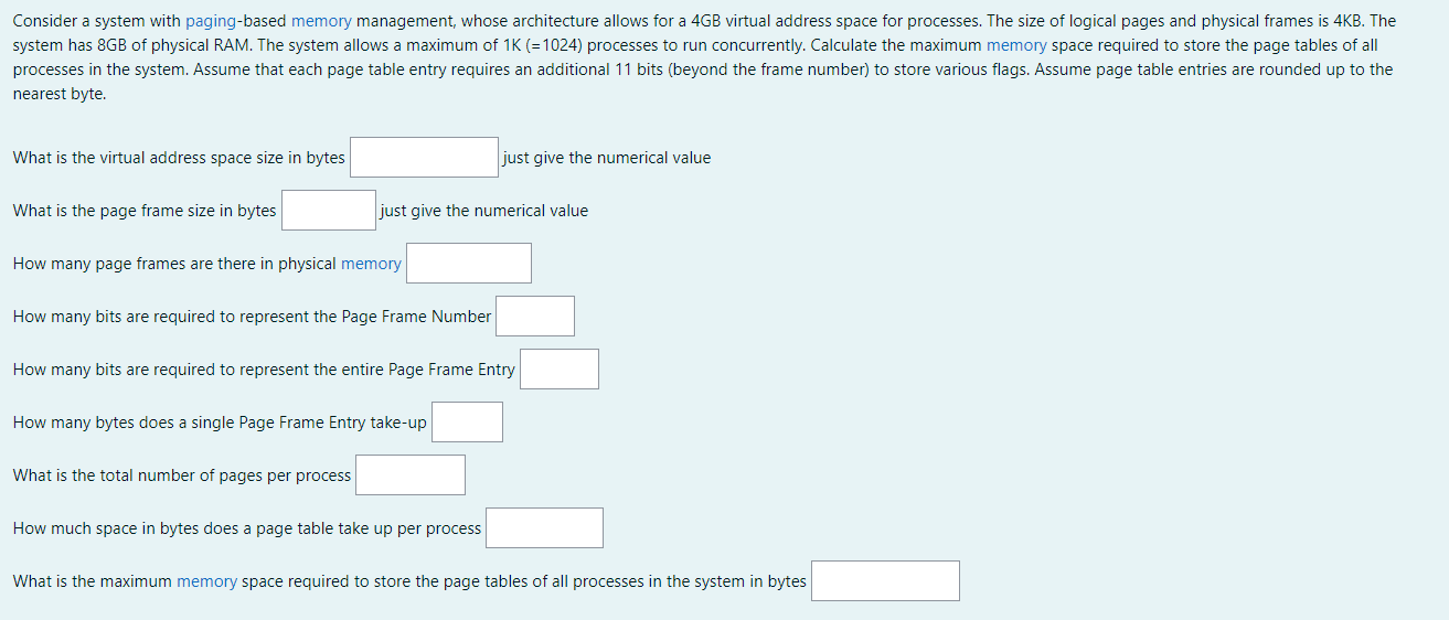 Solved Consider A System With Paging Based Memory 3989