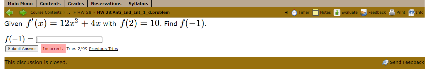 Solved Main Menu Contents Grades Reservations Syllabus | Chegg.com