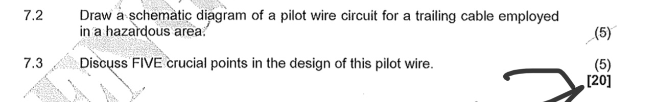 Solved 7.2 Draw a schematic diagram of a pilot wire circuit | Chegg.com