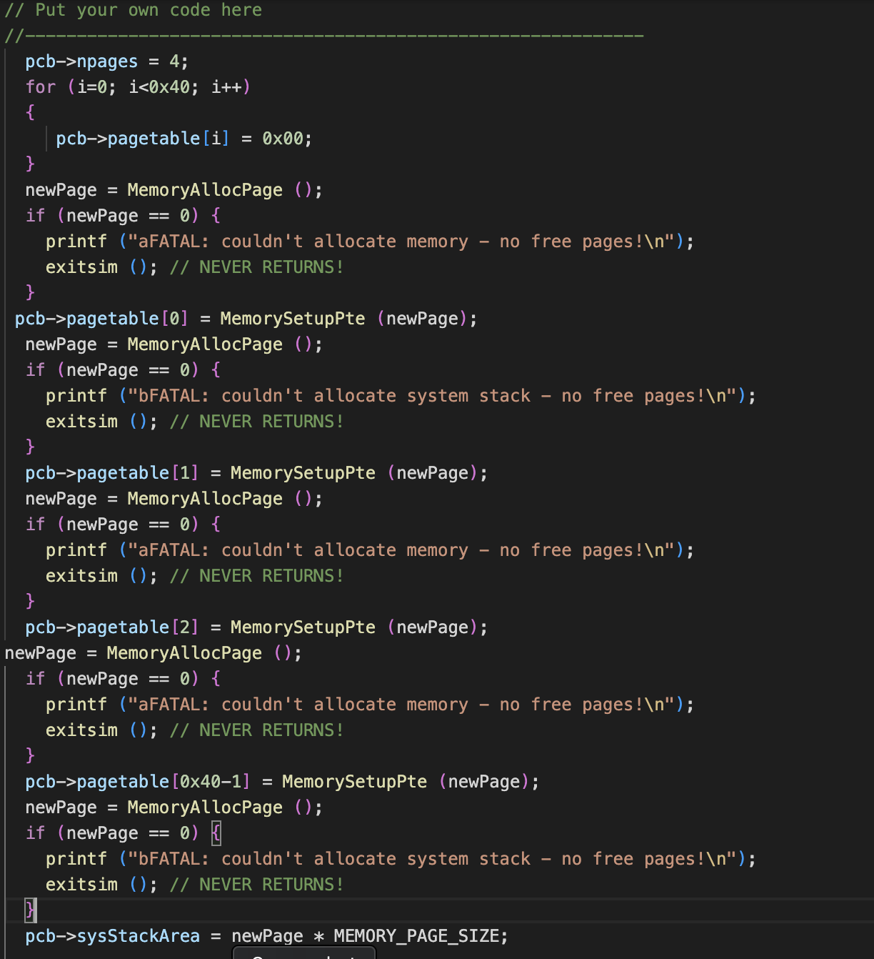Solved Extend The One Level Dynamic Page Table
