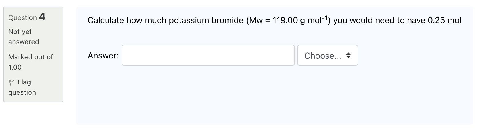 Solved Question 1 Calculate how much ammonium acetate (Mw = | Chegg.com