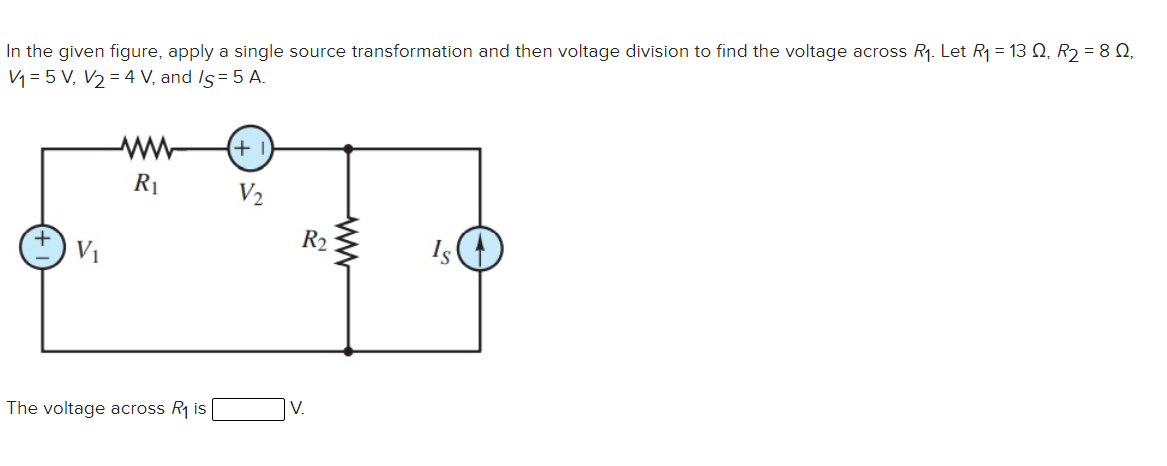 Solved Using mesh analysis, find the voltage Vacross the | Chegg.com