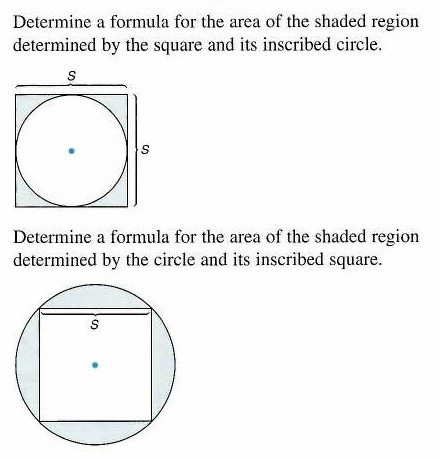 Solved Determine a formula for the area of the shaded region | Chegg.com