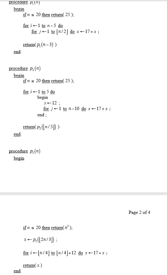 Solved 1 Write a recurrence relation describing the worst | Chegg.com