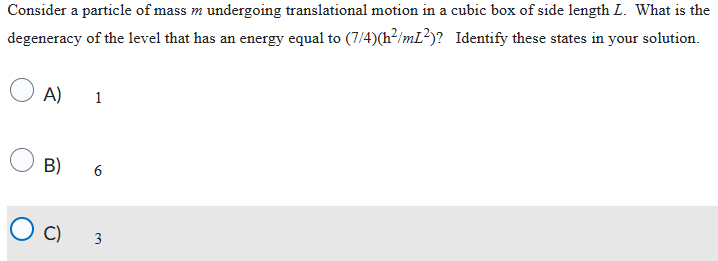 Solved Consider a particle of mass m undergoing | Chegg.com