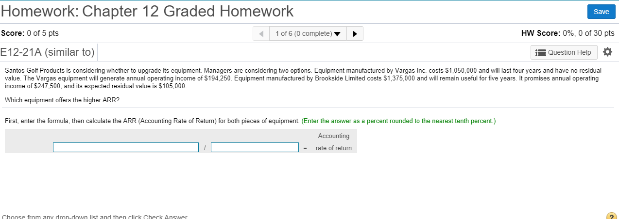 Solved Homework Chapter 12 Graded Homework Save Score 0 Of