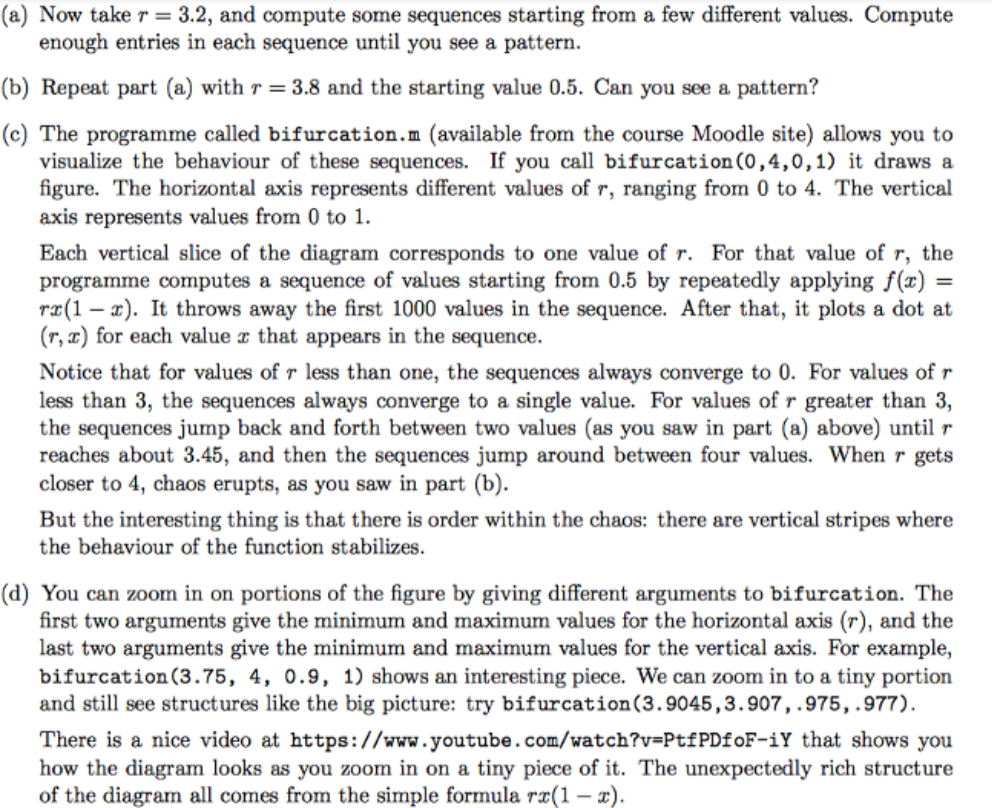 Here, we will see what happens when we iterate the | Chegg.com