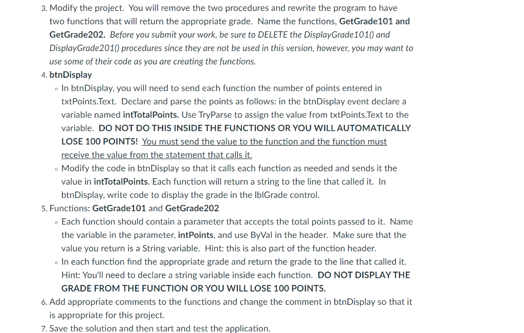 Solved This Program is being written in Visual Basic. Thisis | Chegg.com