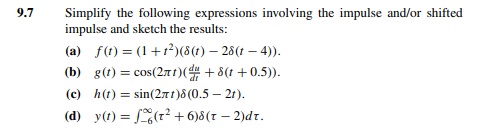 Solved Simplify the following expressions involving the | Chegg.com
