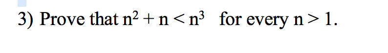 Solved 3) Prove that n2+n | Chegg.com