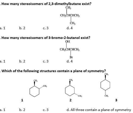 Solved How many stereoisomers of 2,3-dimethylbutane exist? | Chegg.com