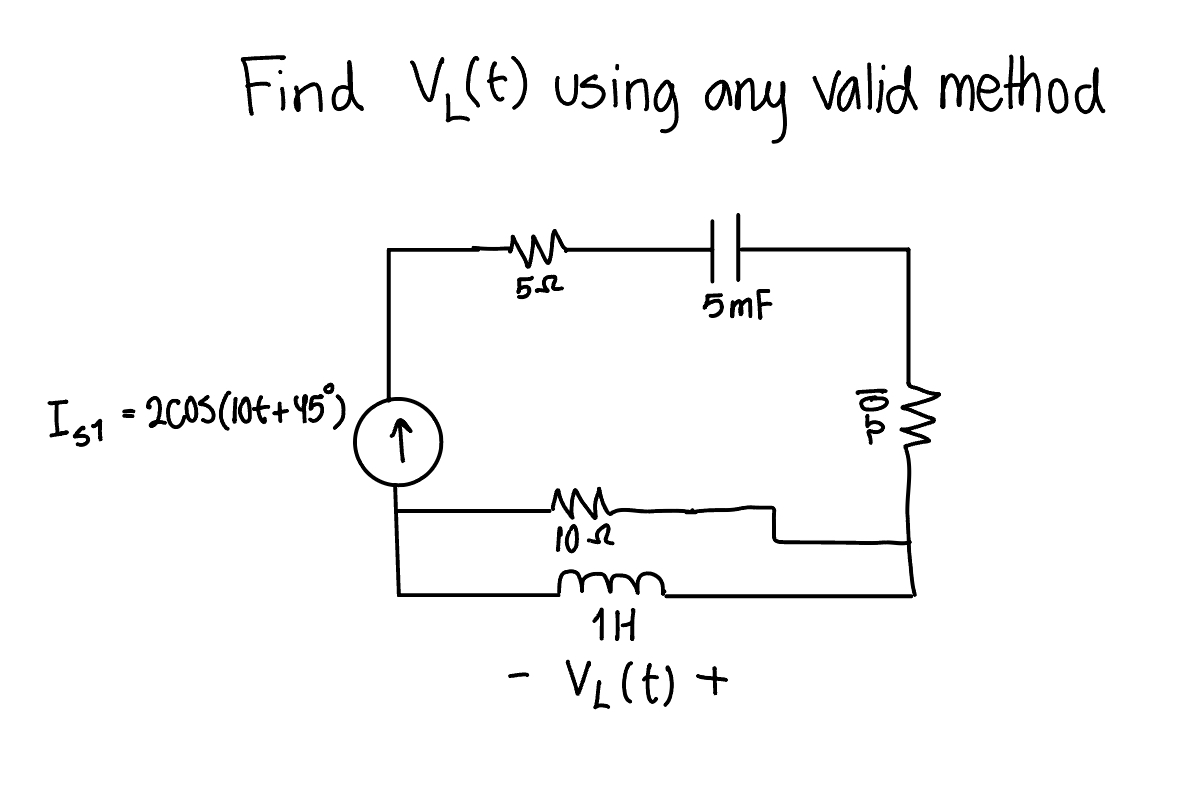 Solved Find VL(t) ﻿using any valid methodFind VL(t) ﻿using | Chegg.com