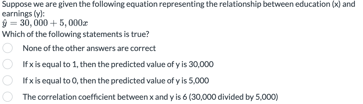 Solved Suppose we are given the following equation | Chegg.com