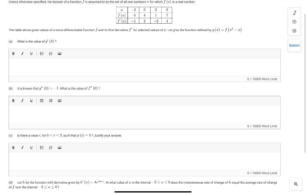 Solved Unless otherwise specified, the domain of a function | Chegg.com