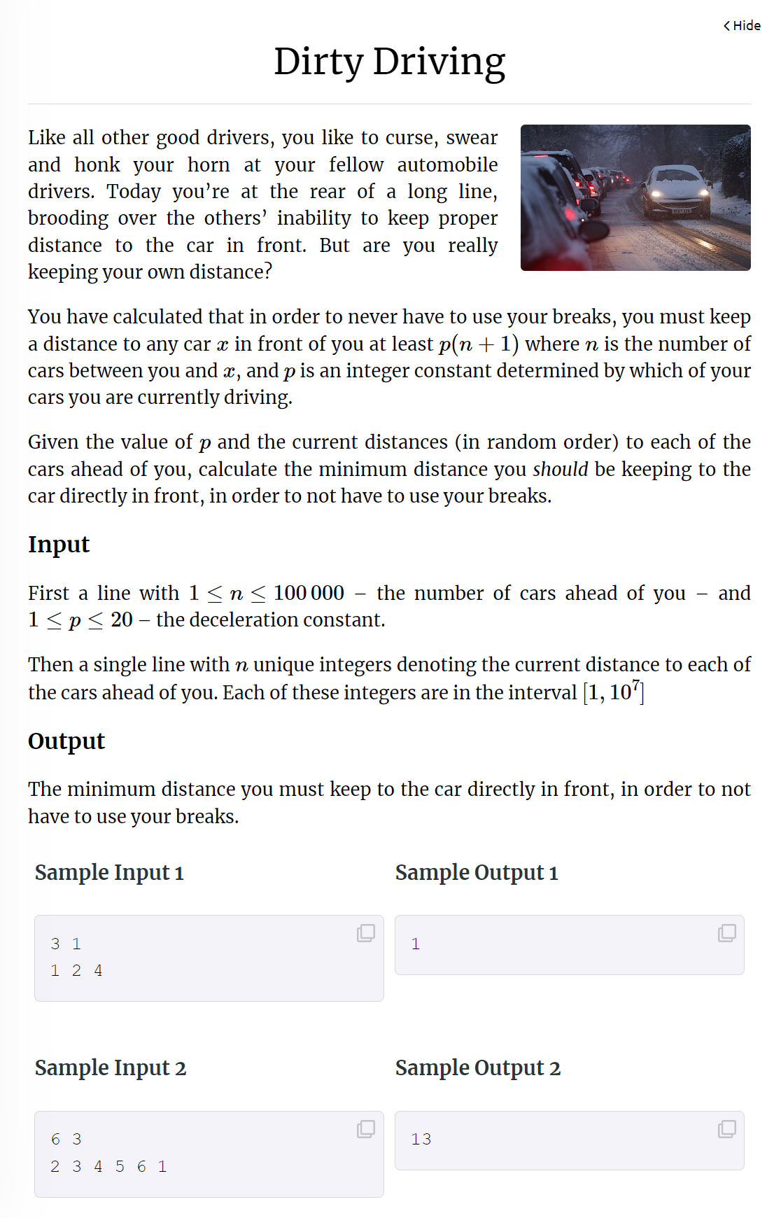 Solved Dirty Driving Like all other good drivers, you like | Chegg.com