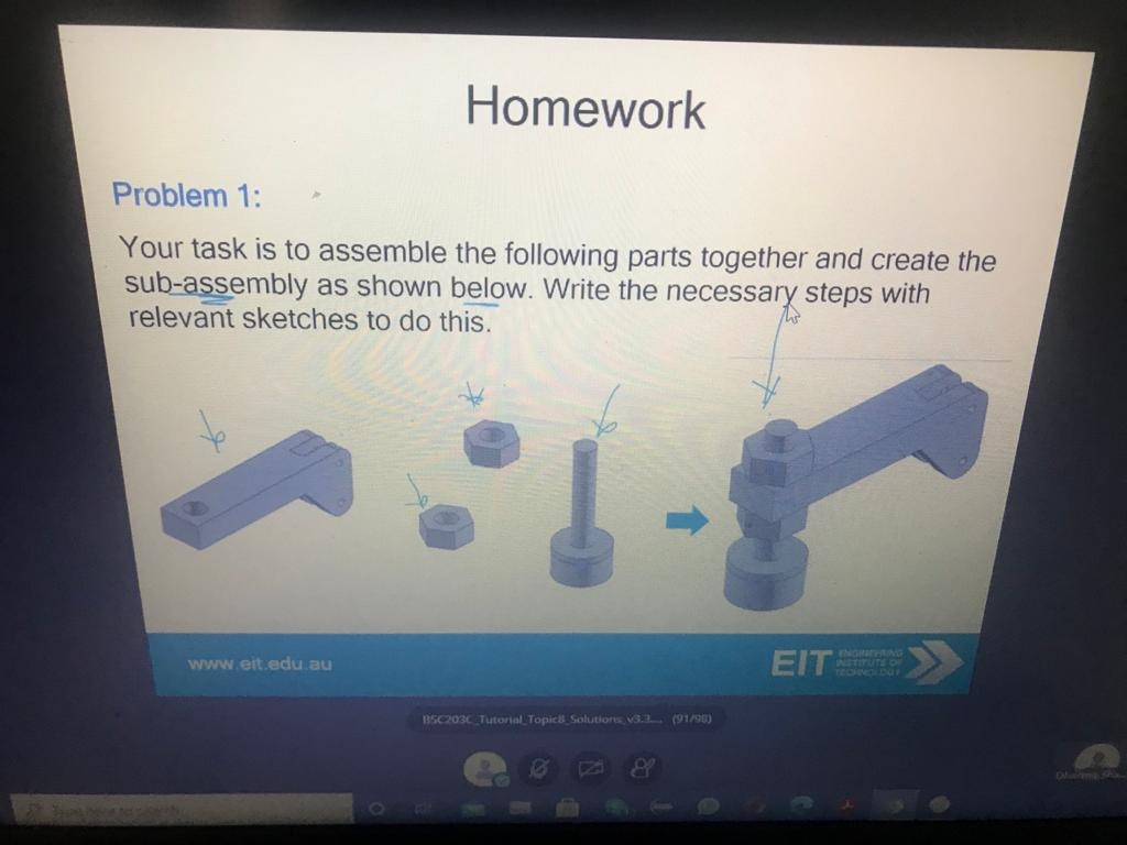 Solved Homework Problem 1: Your task is to assemble the | Chegg.com