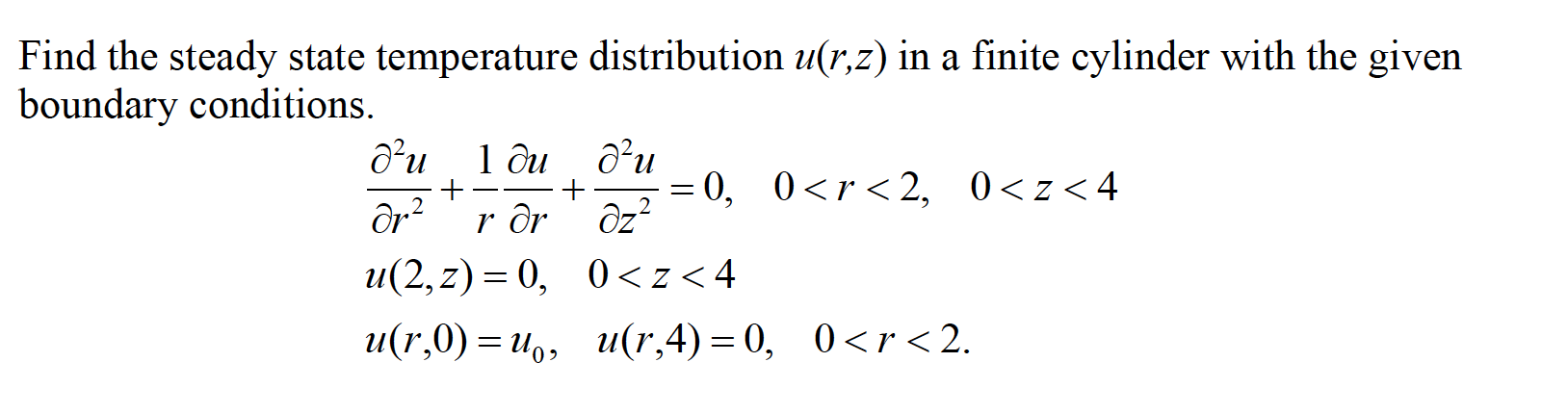 Solved + + Find the steady state temperature distribution | Chegg.com
