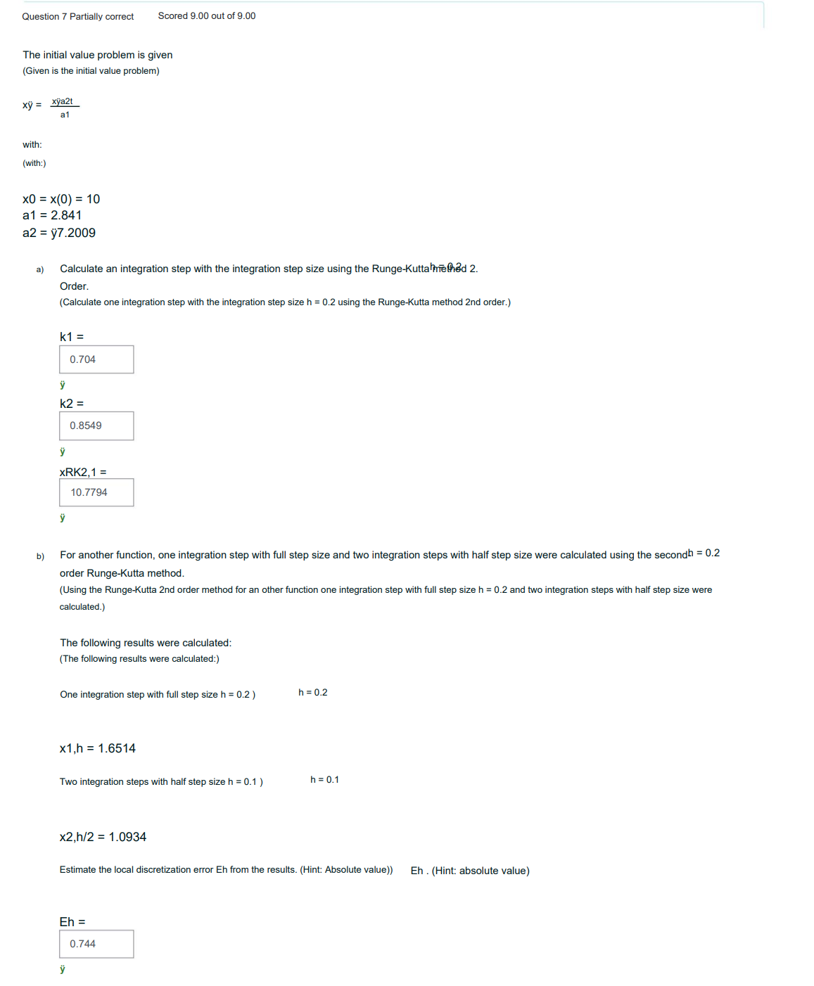 Solved \r\n\r\nThe initial value problem is given (Given is | Chegg.com