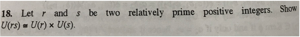Solved 18. Let r and s be two relatively prime positive | Chegg.com