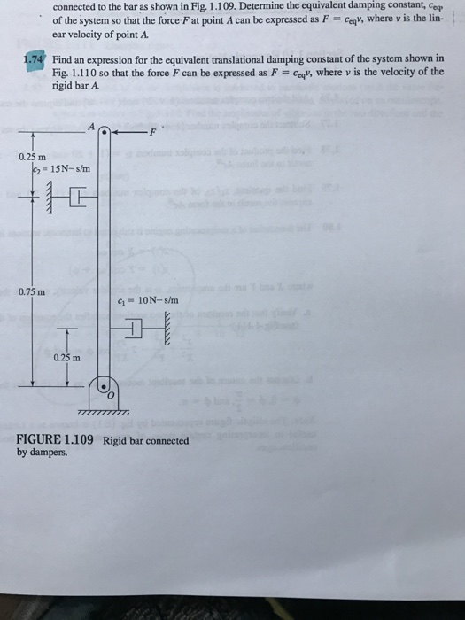 Solved Find an expression for the equivalent translational | Chegg.com