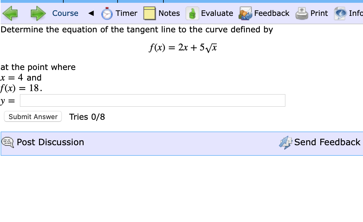 Solved Print Info Course Timer Notes Evaluate Feedback 1385