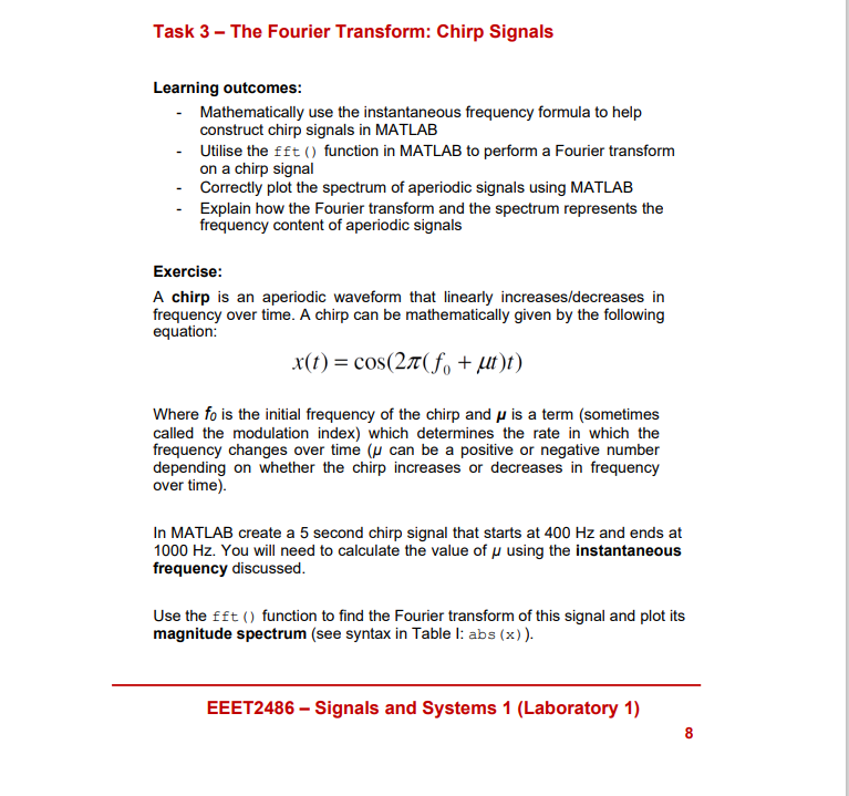 Solved Learning outcomes: - Mathematically use the | Chegg.com