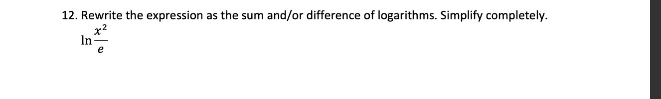 Solved 12. Rewrite the expression as the sum and/or | Chegg.com