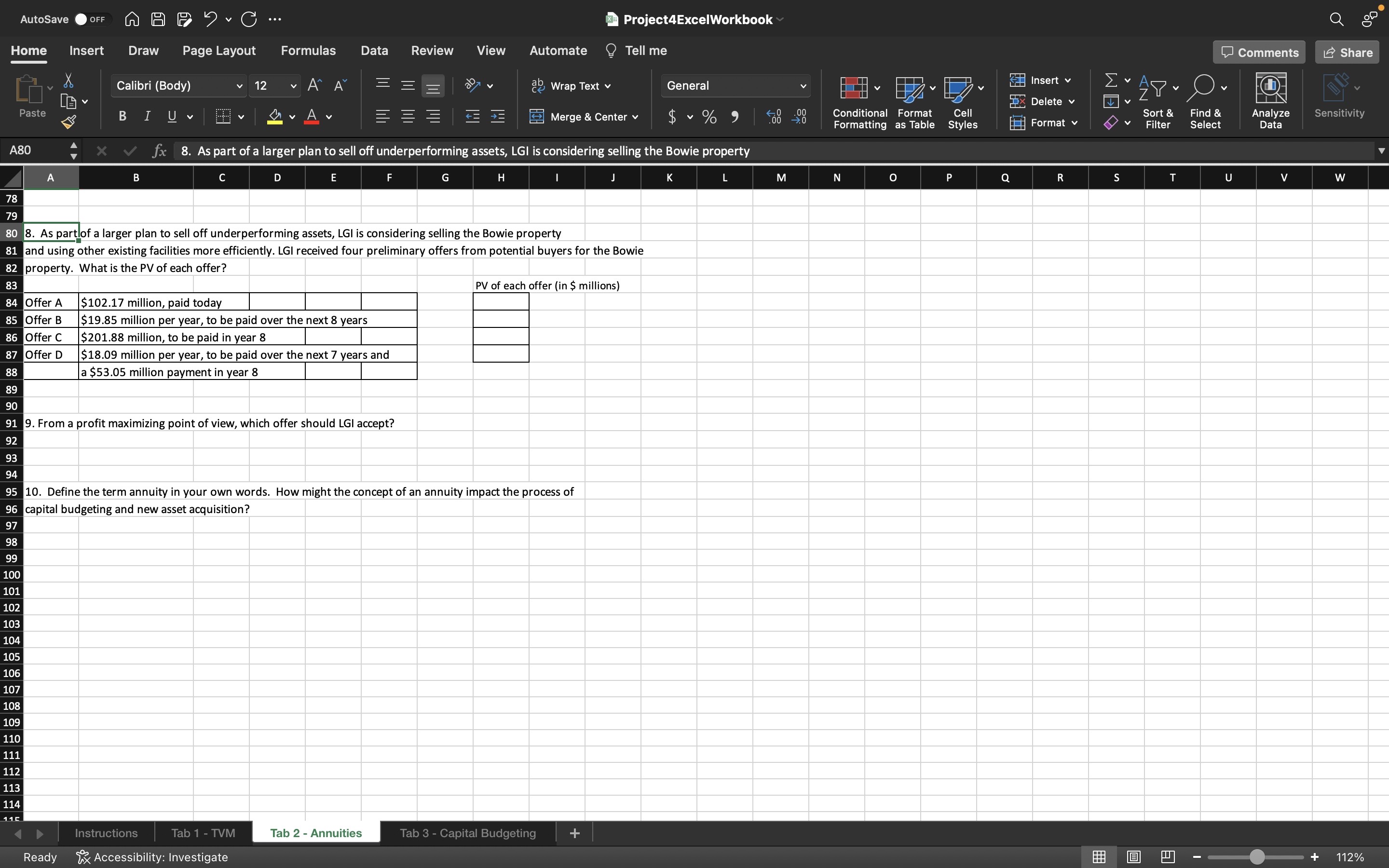 Instructions Answer all questions in this workbook. | Chegg.com