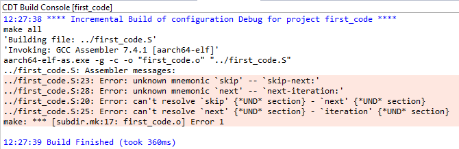 Solved I need help debugging my ARMv8 code This is my ARMv8 | Chegg.com