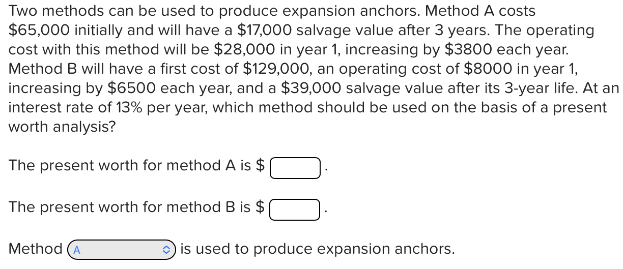 Solved You have been asked to evaluate two alternatives, X | Chegg.com
