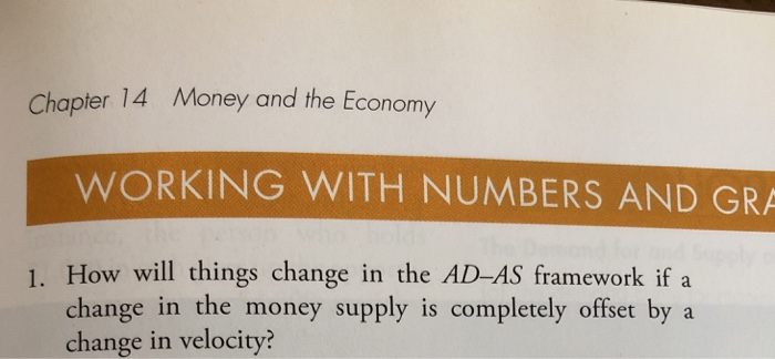 Solved Chapter er 14 Money and the Economy WORKING WITH | Chegg.com
