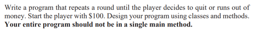 Solved A Blackjack with dices Write a program that plays a | Chegg.com