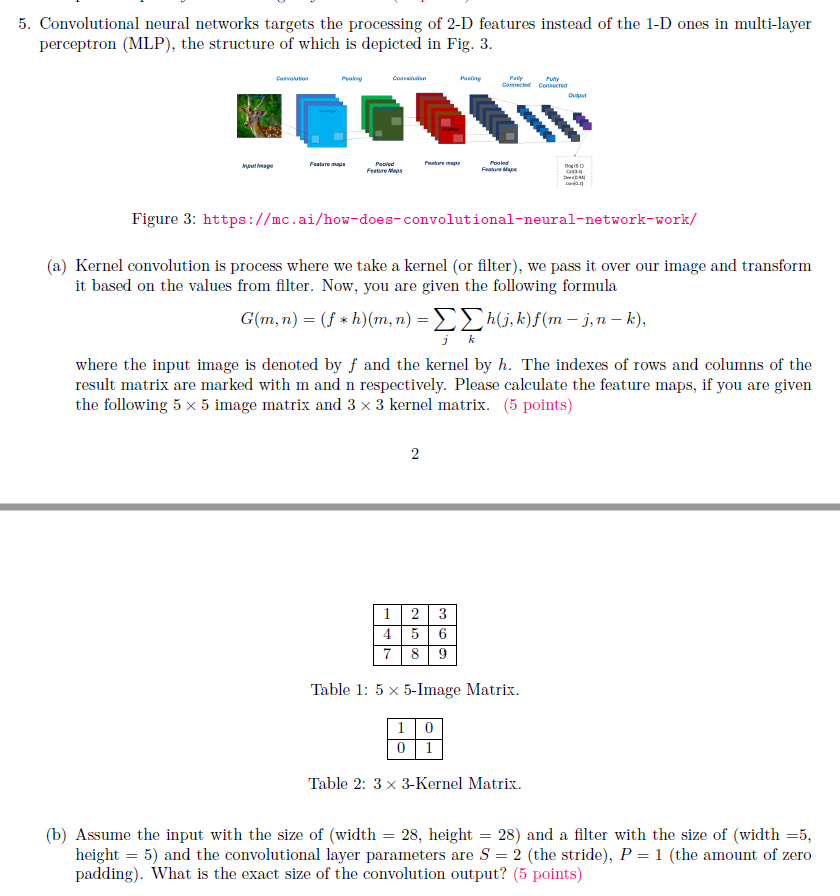 Solved 5. Convolutional neural networks targets the | Chegg.com