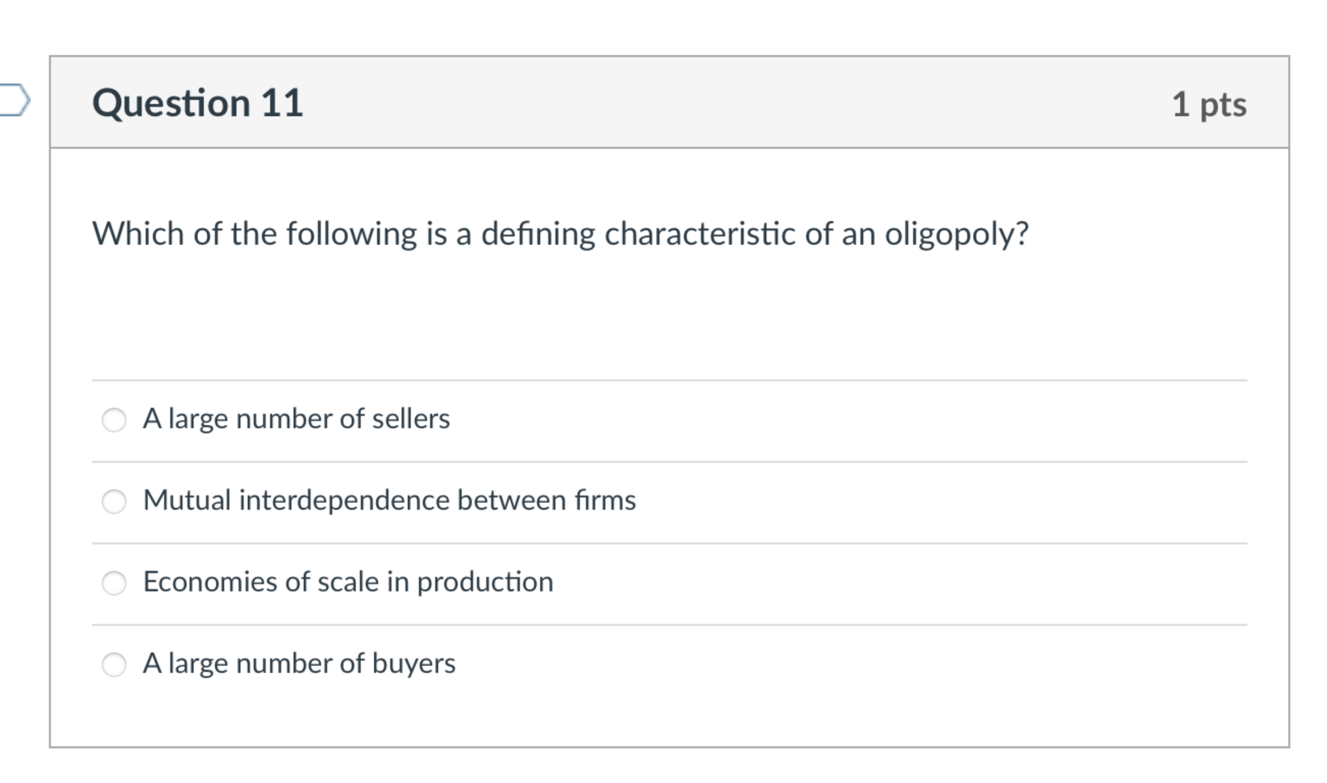 Solved Question 11Which of the following is a defining | Chegg.com