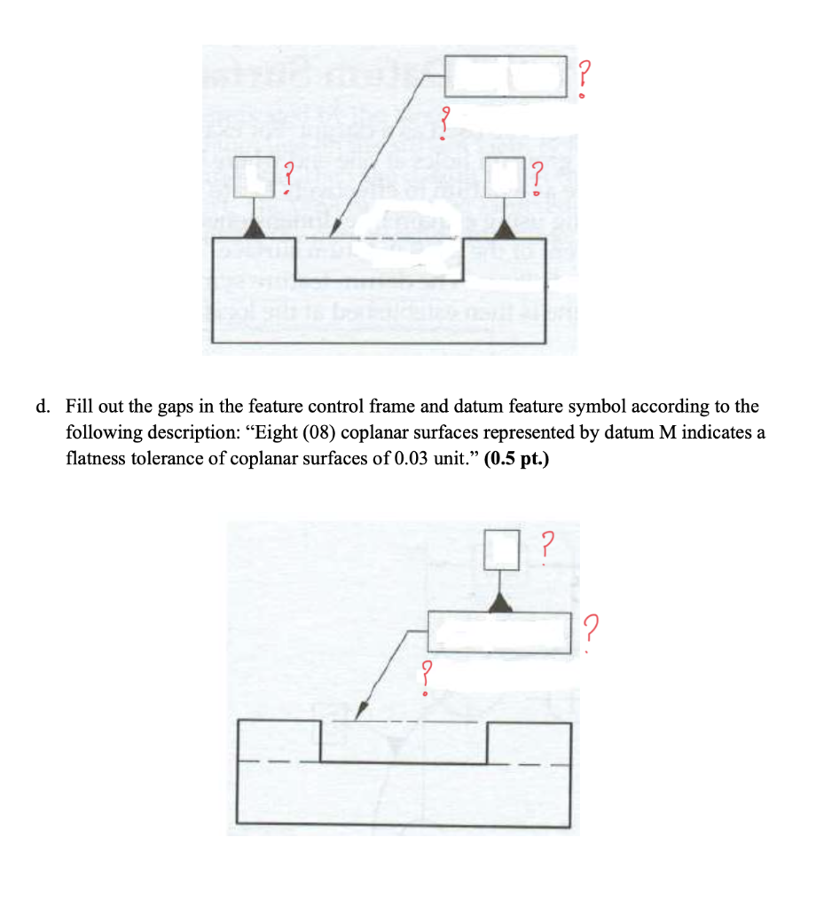 Solved a. Specify datum target lines, datum target points | Chegg.com