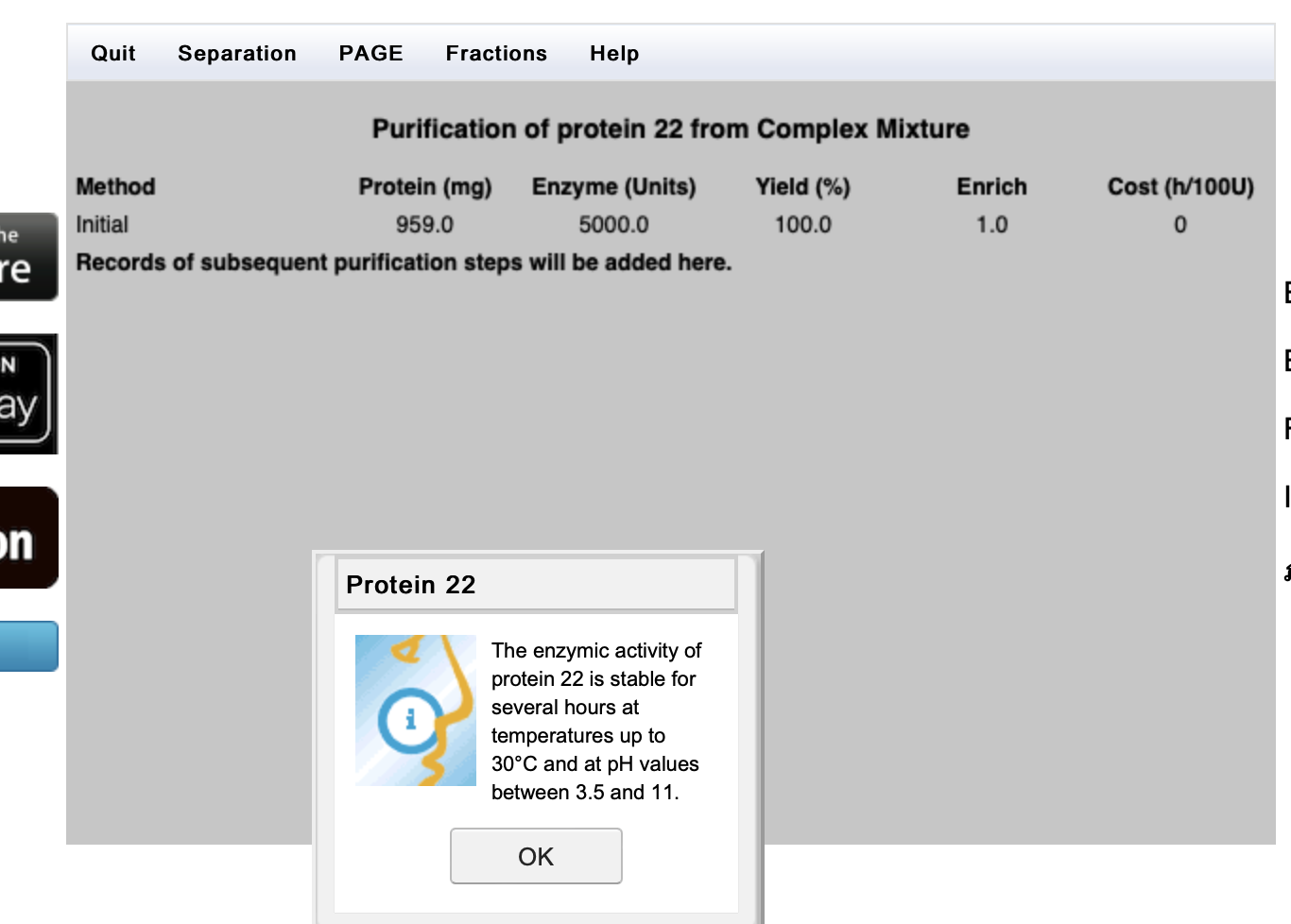 Protein 22 The enzymic activity of protein 22 is | Chegg.com