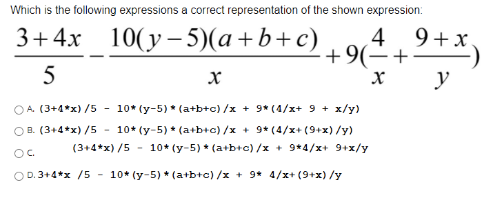 Solved Which is the following expressions a correct | Chegg.com