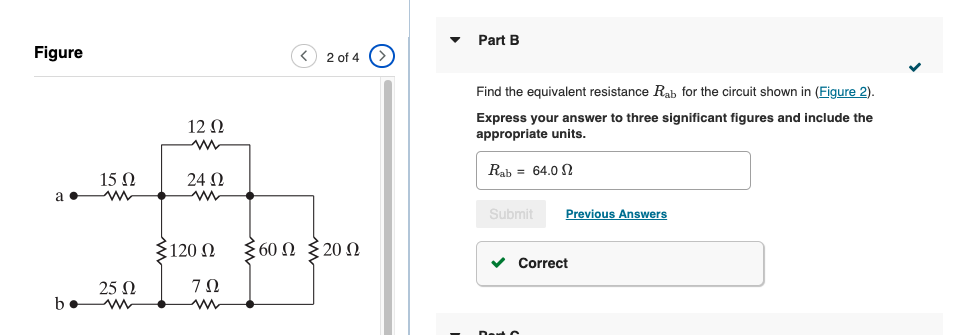 Solved Find the equivalent resistance Rab for the circuit | Chegg.com