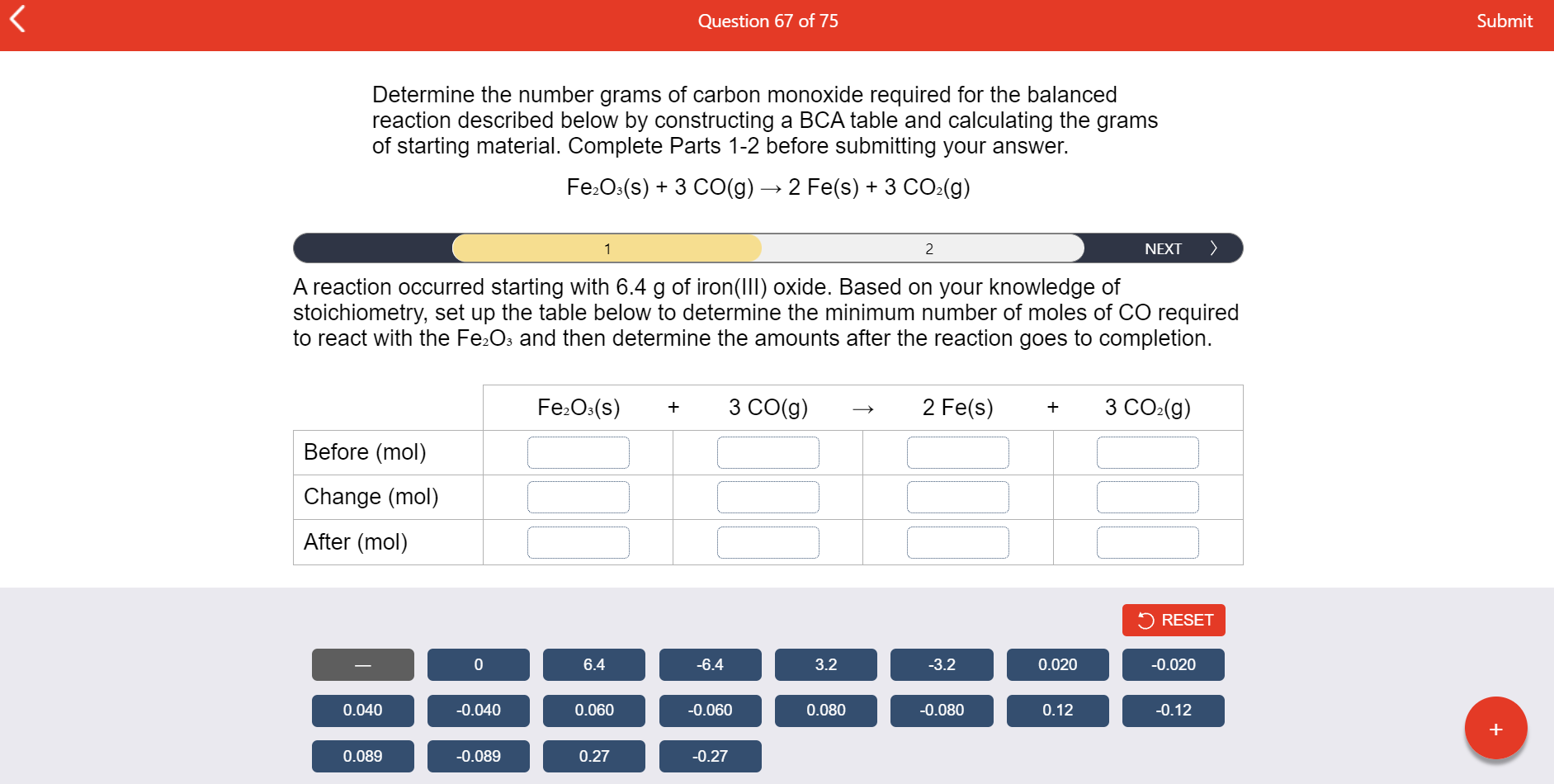 Solved Determine the number grams of carbon monoxide | Chegg.com