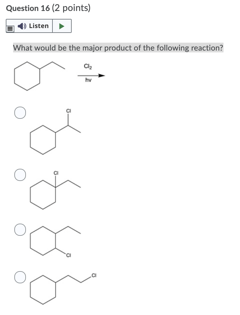 Solved Question 12 (2 points) 1) Listen What would be the | Chegg.com