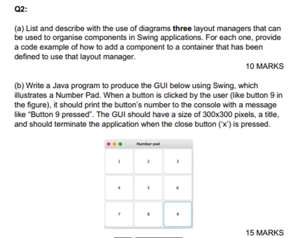 Solved (a) List and describe with the use of diagrams three | Chegg.com