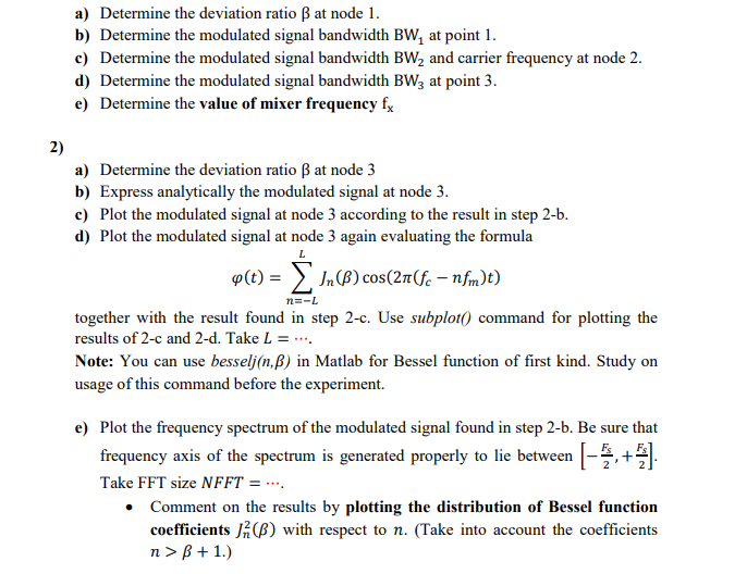 Solved In this experiment, it is required to analyze NBFM | Chegg.com