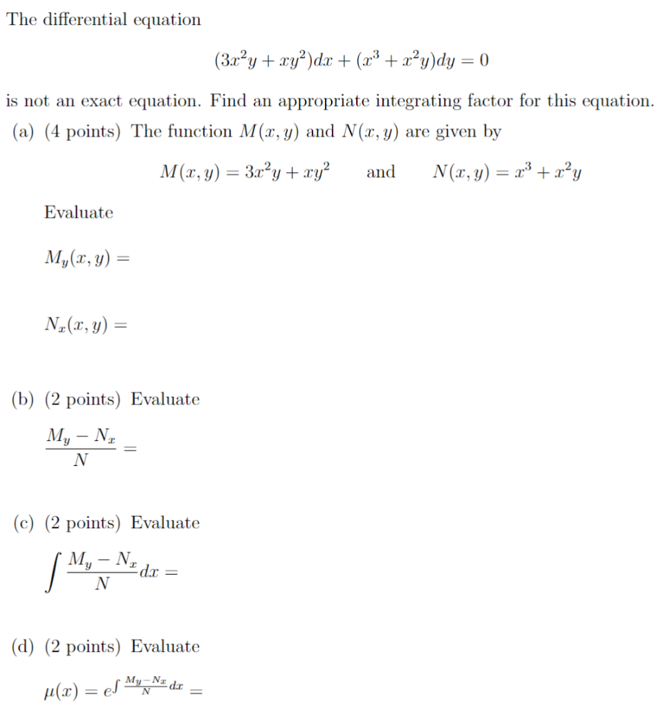 Solved ez differential equation question this is all the | Chegg.com
