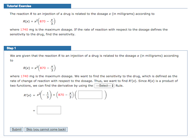 Solved Tutorial Exercise The reaction R to an injection of a | Chegg.com