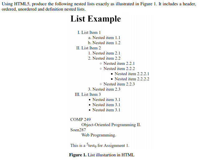 How To Create Nested Lists For Html5 And Css3 Programming Dummies