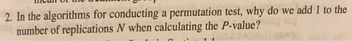 Solved 2. In the algorithms for conducting a permutation | Chegg.com