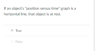 Solved If an object's "position versus time" graph is a | Chegg.com