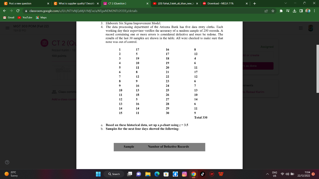 Solved The data processing department of the Arizona Bank | Chegg.com
