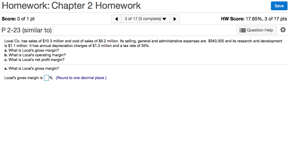 Solved Homework Chapter 2 Homework Save Score 0 Of 1 Pt 3
