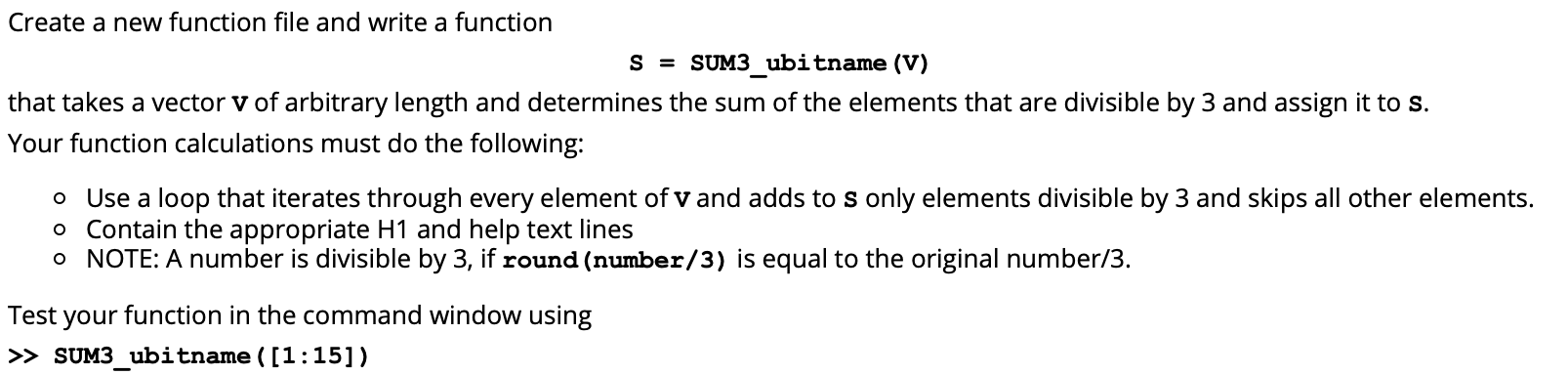 Solved Create A New Function File And Write A Function S 5973